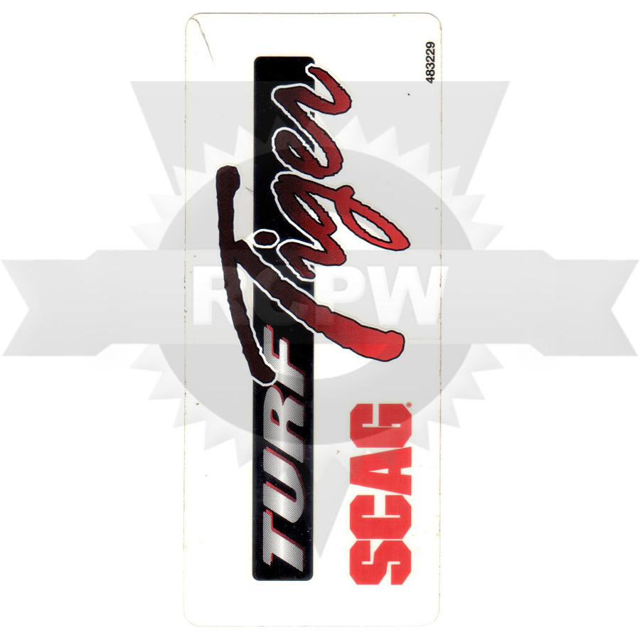 Get Your Turf Tiger Looking Fresh with Scag 483229 Decal!