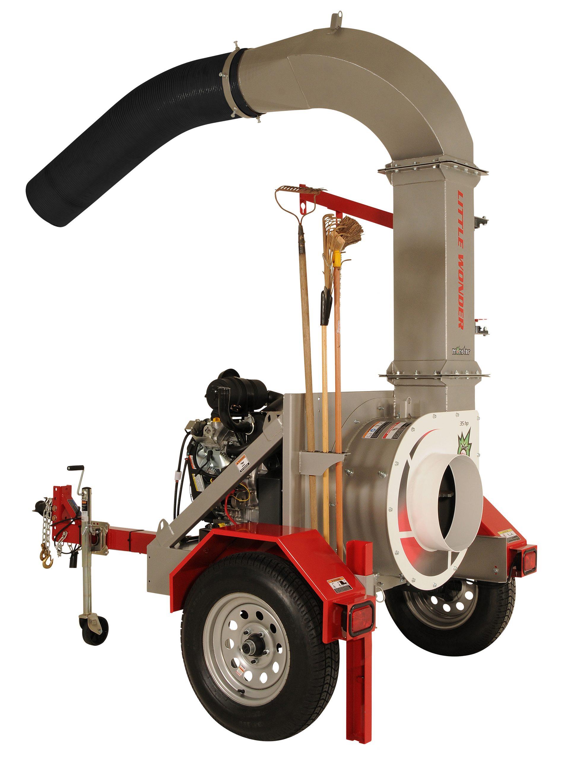 Little Wonder 8355-04-01 Truck Loader 6950cfm 35hp Tow-Behind Trailer w ...